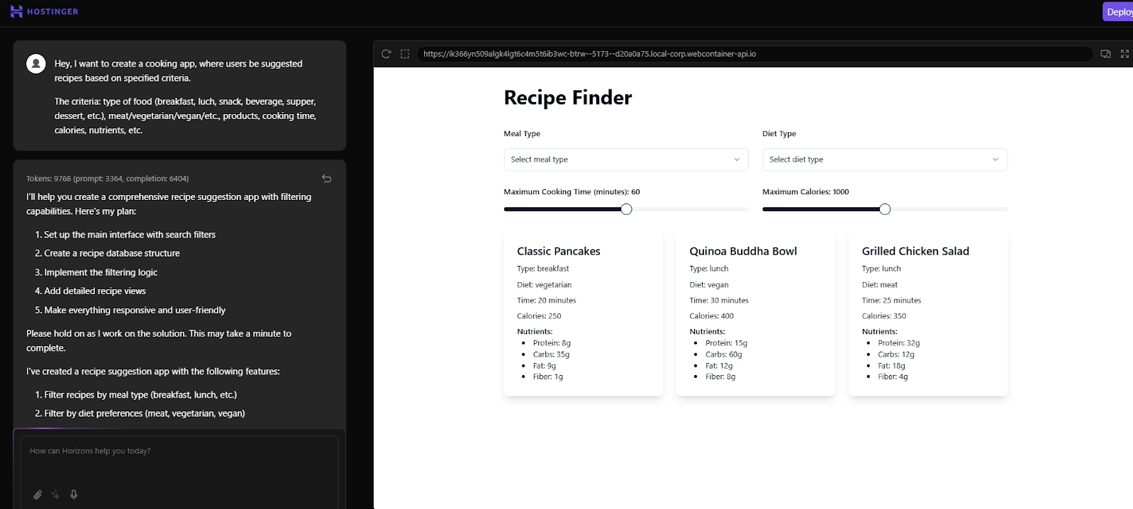 Hostinger Horizons: a new AI web app builder - webhosting.today