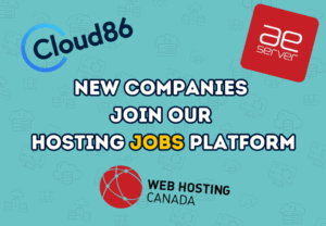 New companies join our hosting jobs platform - webhosting.today