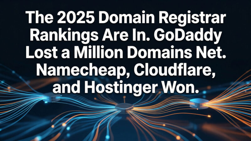 The 2025 Domain Registrar Rankings Are In. - webhosting.today
