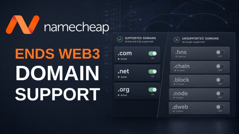 Namecheap Exits Handshake TLDs - webhosting.today